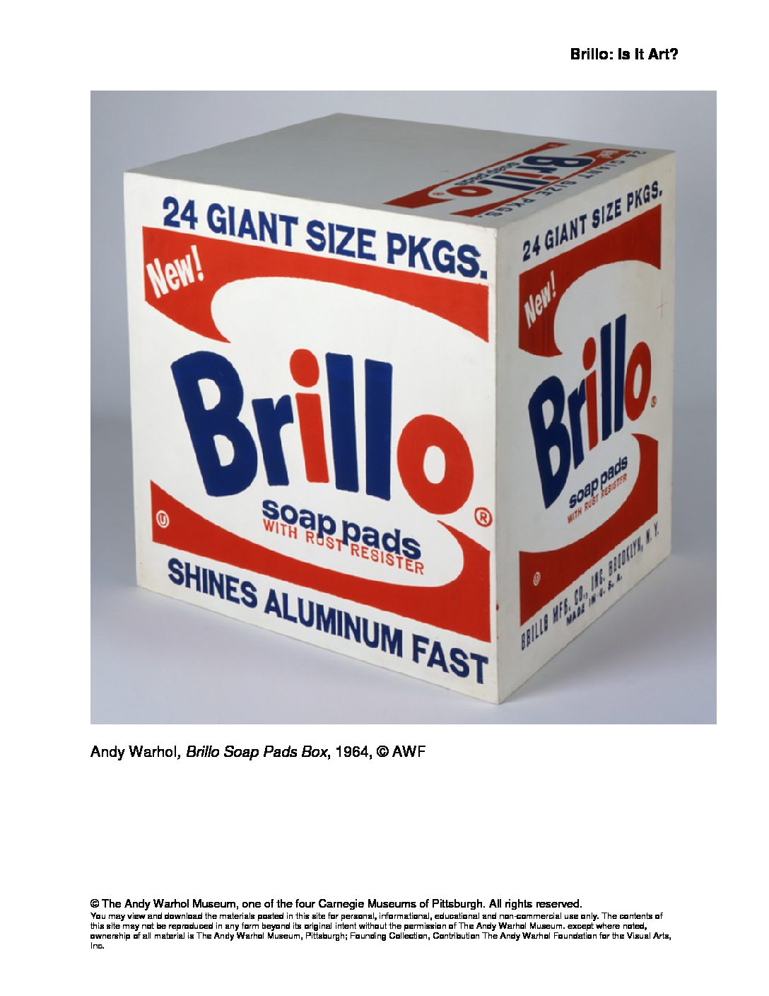 Images- Brillo LOCKED - The Andy Warhol Museum