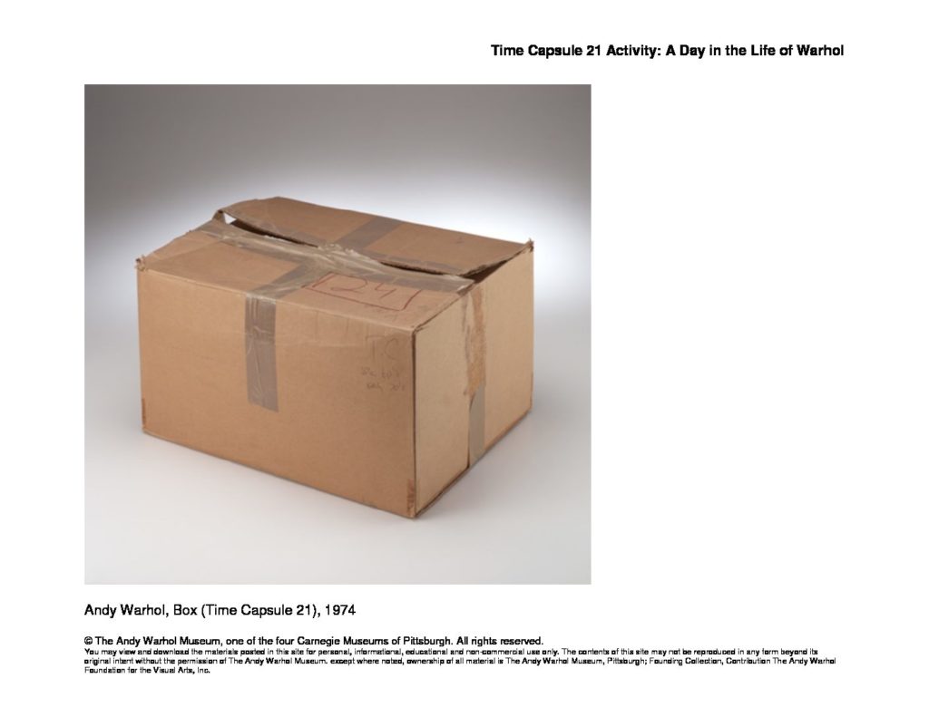 Images- Time Capsule 21 LOCKED - The Andy Warhol Museum