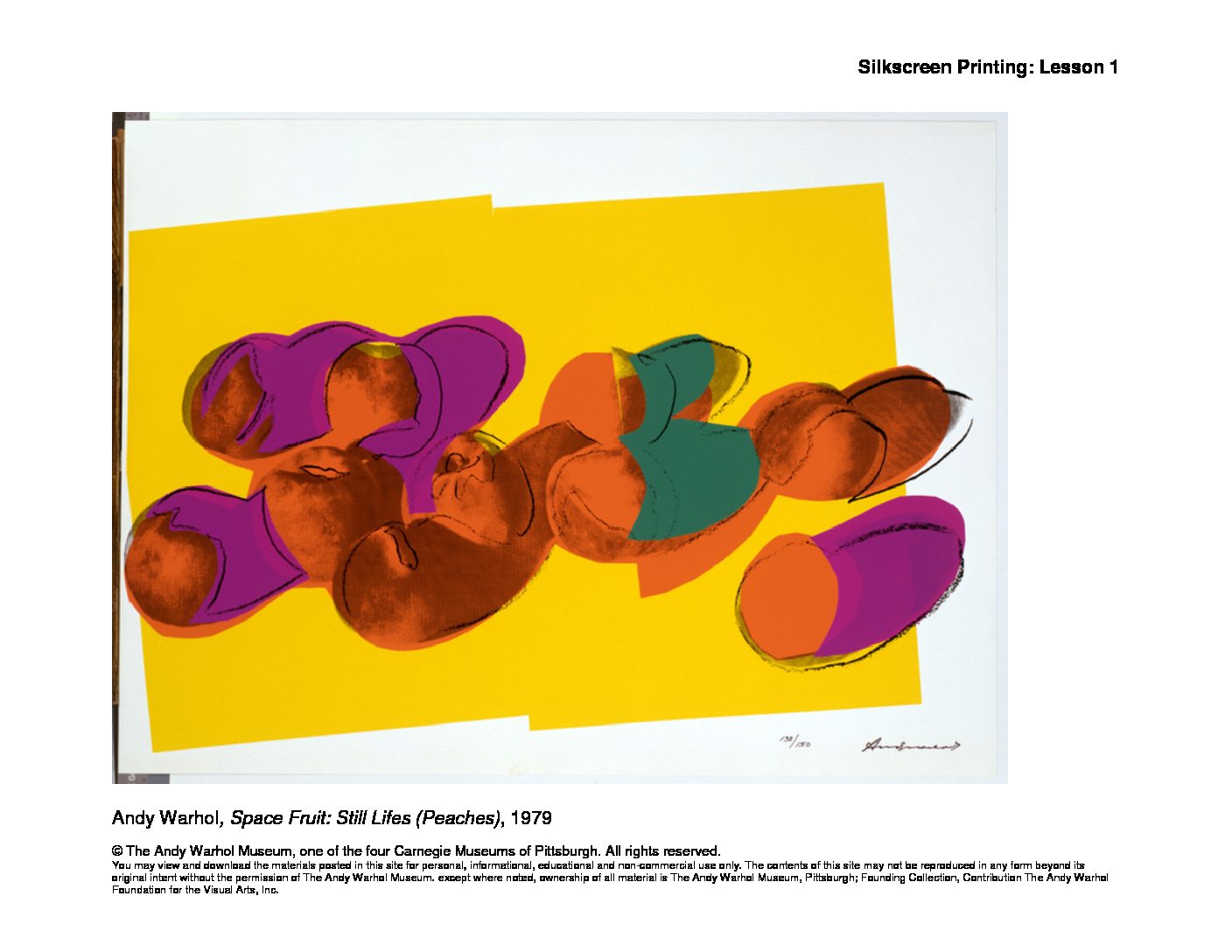 Images - Lesson 1 - Silkscreen Printing - The Andy Warhol Museum