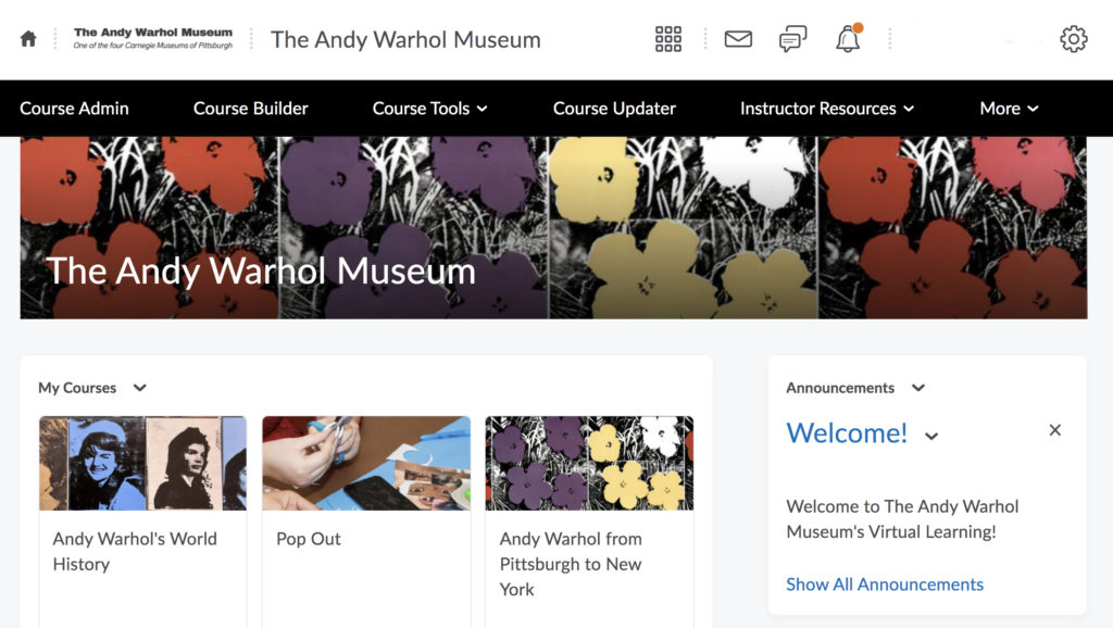Online Courses – The Andy Warhol Museum